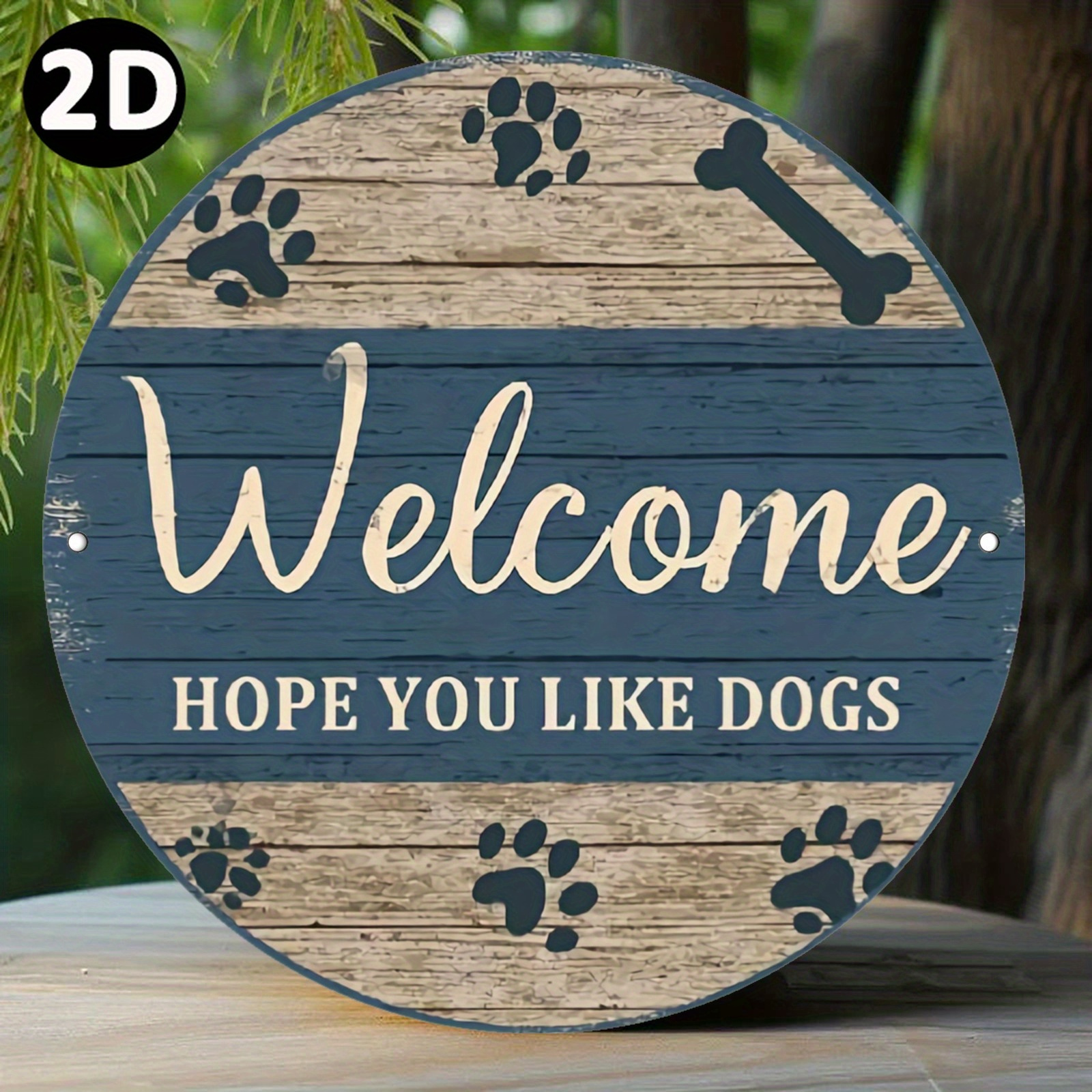 welcome signs sold on Temu United States