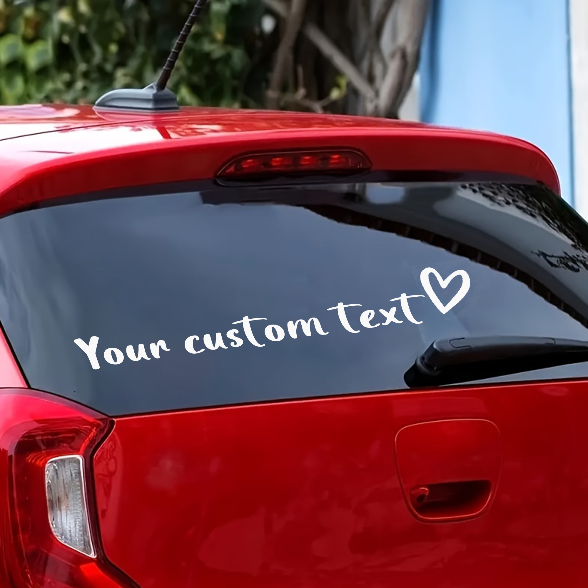 personalized car sticker sold on Temu United States