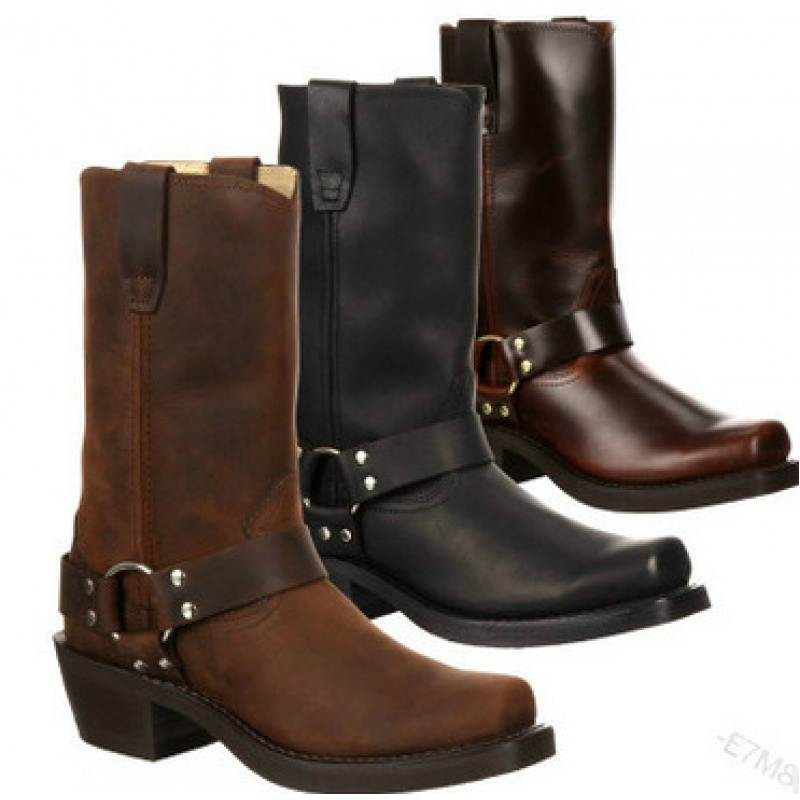biker boots sold on Temu United States