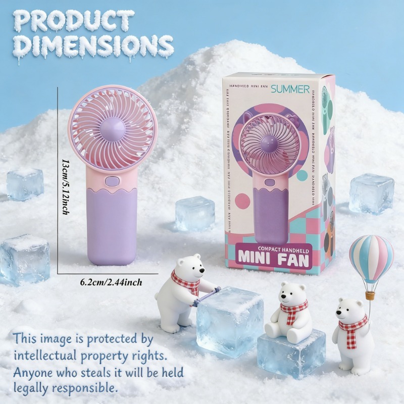 cute electric fan sold on Temu United States