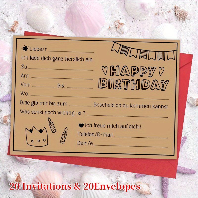 German Party Invitations