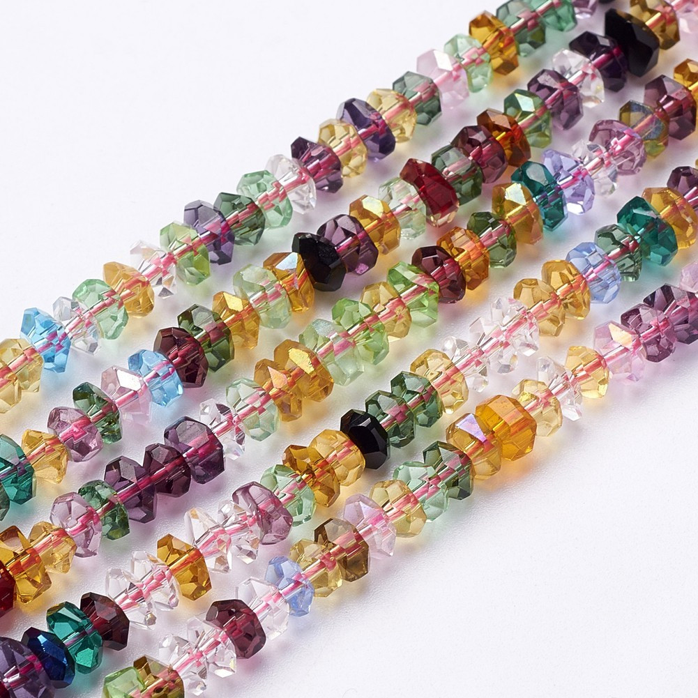 20strand Glass Beads Strands Crystal Suncatcher Mixed Color - Temu