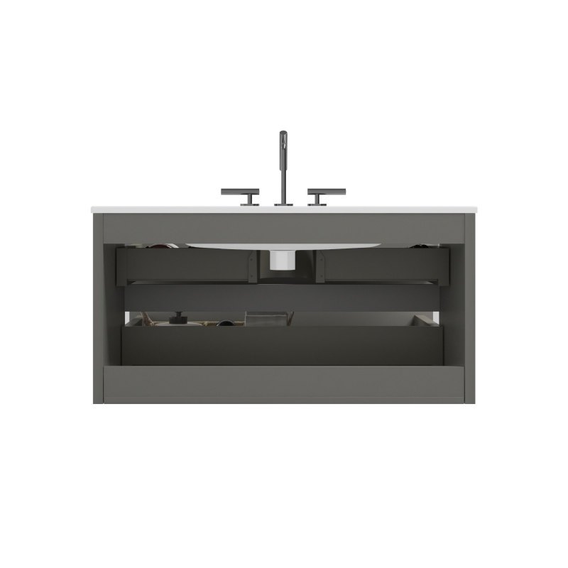 Space Grey Wall mounted Bathroom Vanity Ceramic Sink Large - Temu