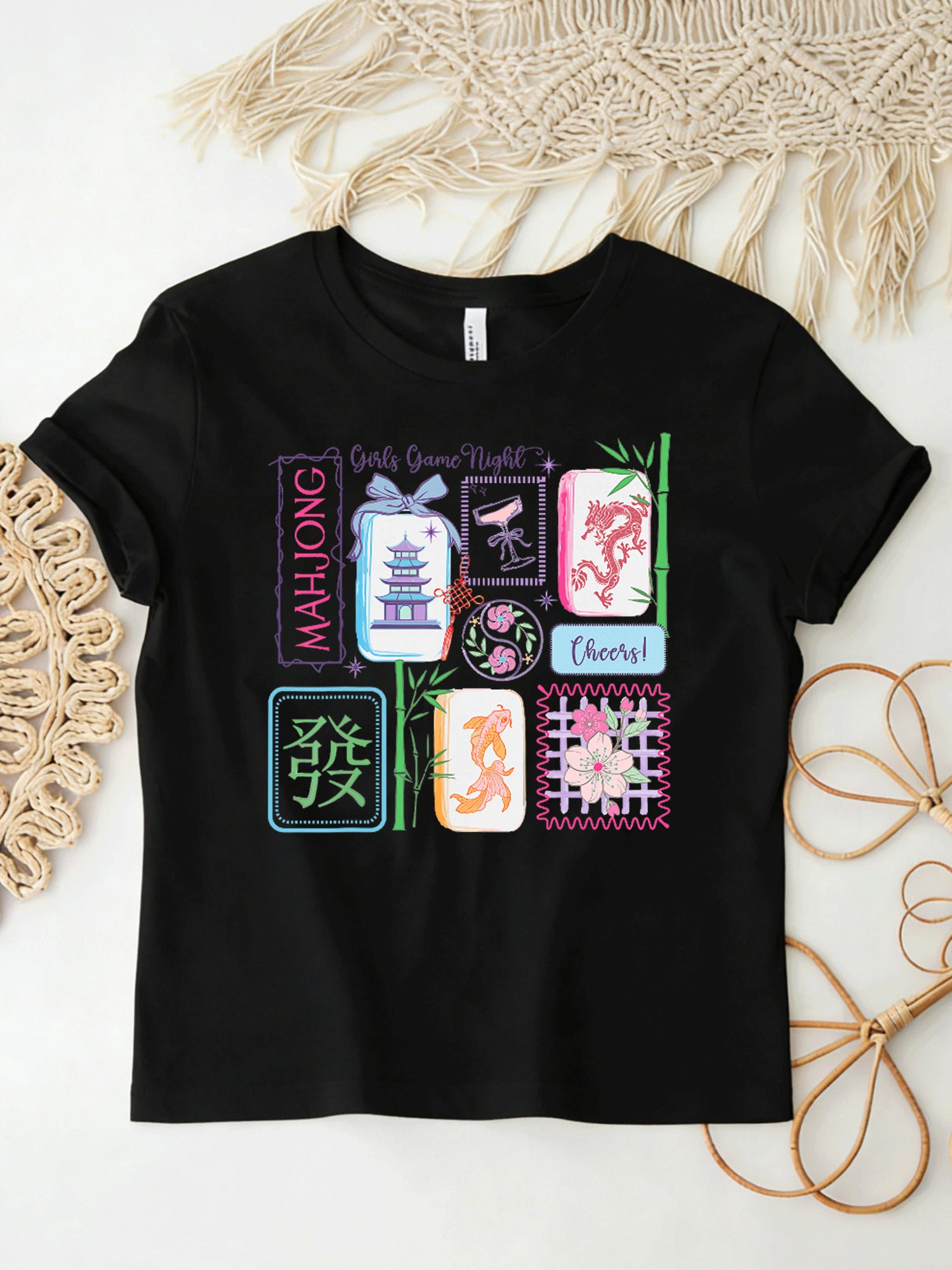 mahjong clothes sold on Temu United States