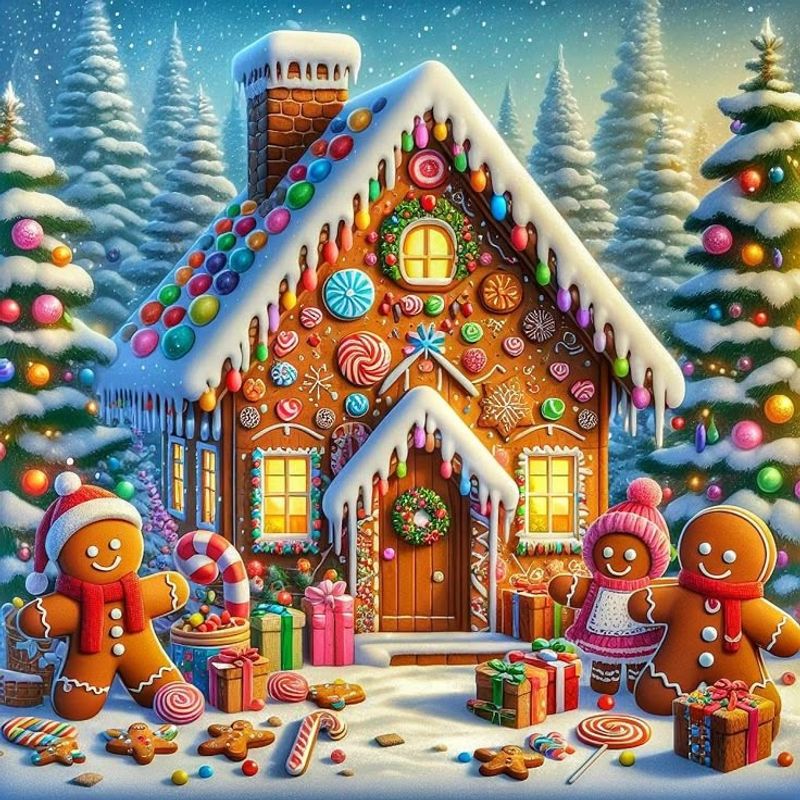 gingerbread house kit sold on Temu United States