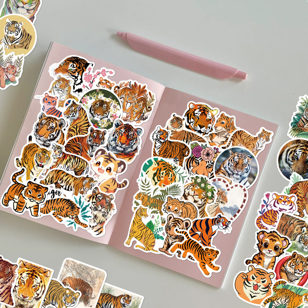 tiger stickers sold on Temu United States
