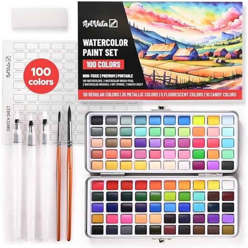 watercolor paint travel kit sold on Temu United States
