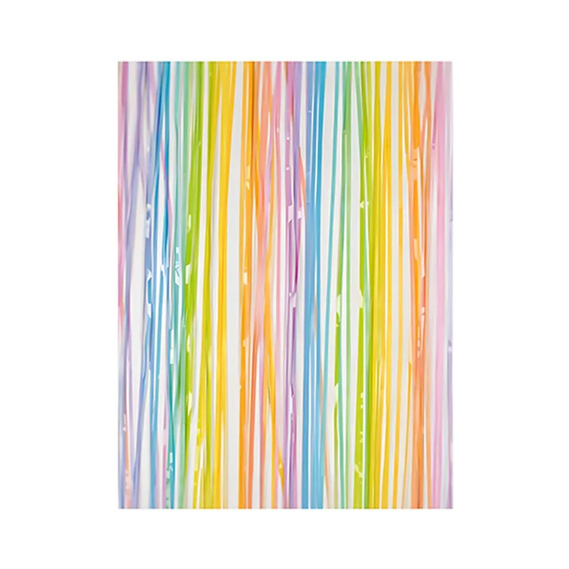 Rainbow Striped Print Versatile Single Sided 2*1mft Garden - Temu