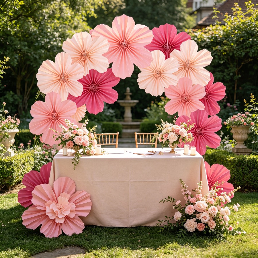 paper flowers decorations for wall sold on Temu United States
