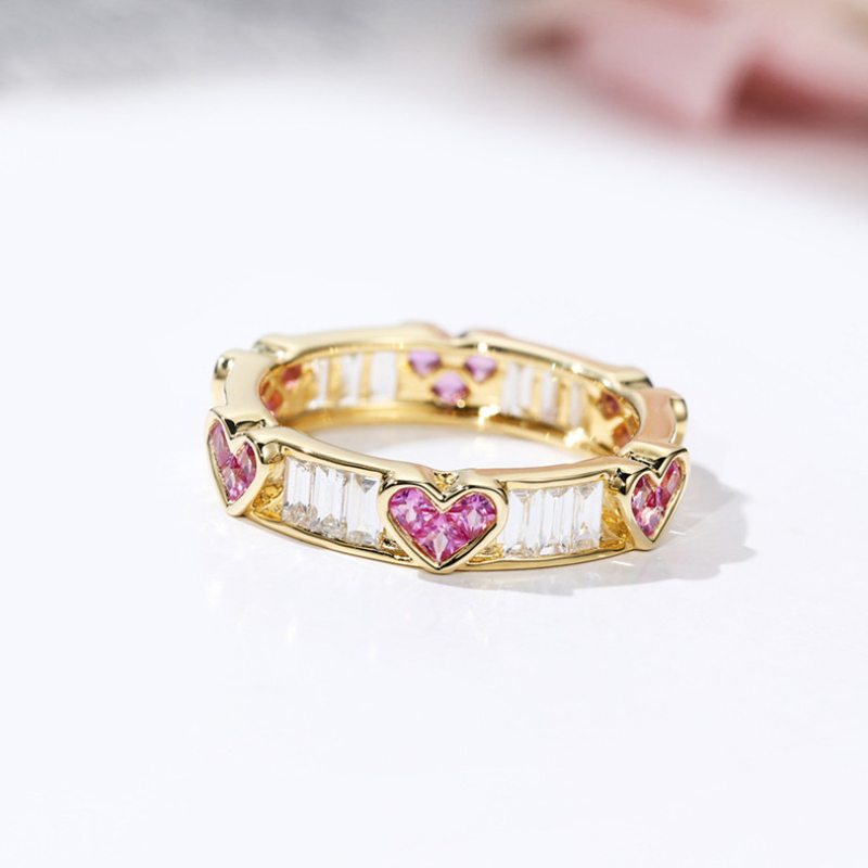 Exquisite Versatile Heart Ring Birthstone Anniversary Gift - Temu Australia