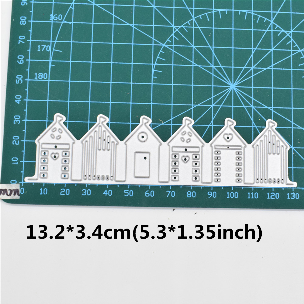 Paper Craft Metal Cutting Dies Diy Architecture Background - Temu