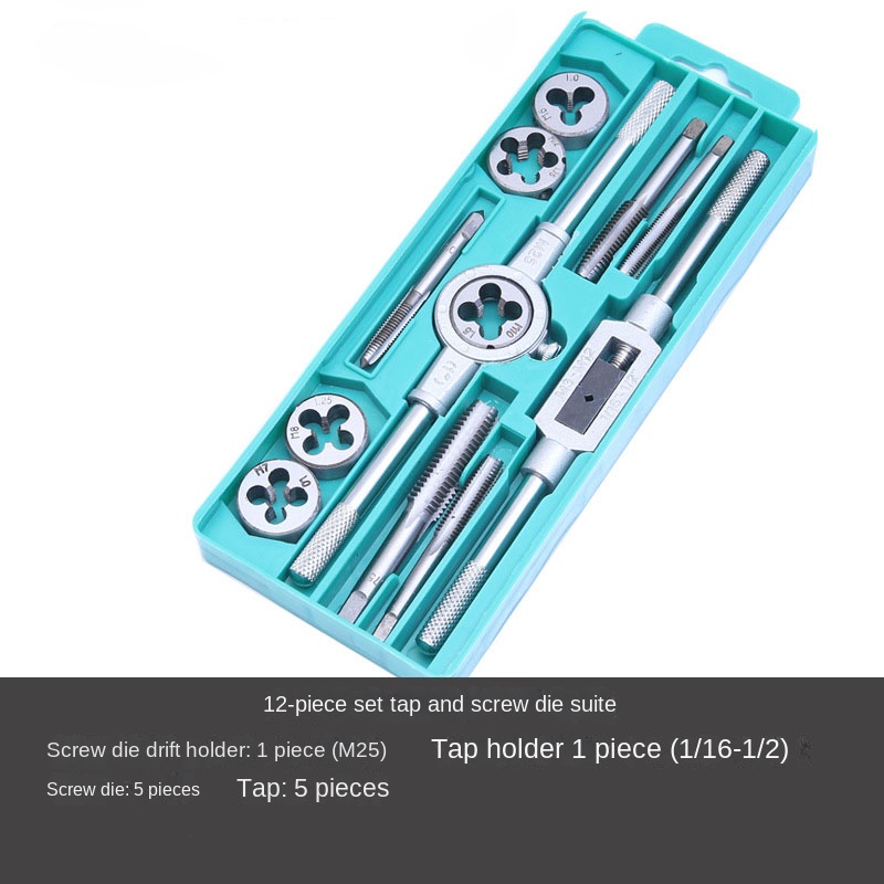 40pcs Tap And Die Set, Tapping Plate Teeth Winch Set Set Metric ...