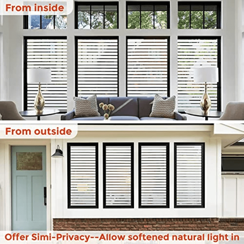 Viseeko Window Privacy Film Blinds Frosted Glass Window Film - Temu