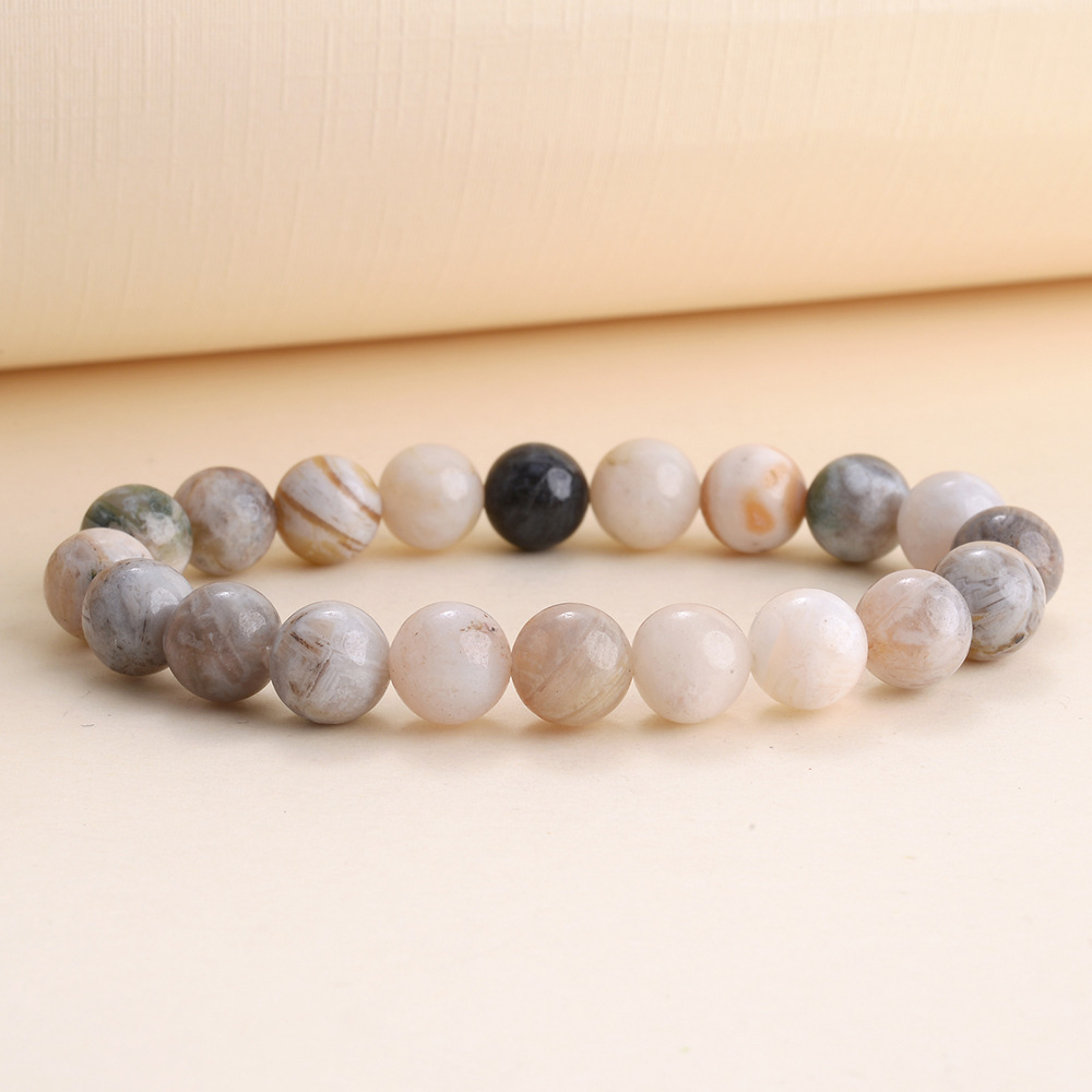 Natural Gemstone Beaded Bracelets Rose Quartz Stone Bracelet - Temu ...