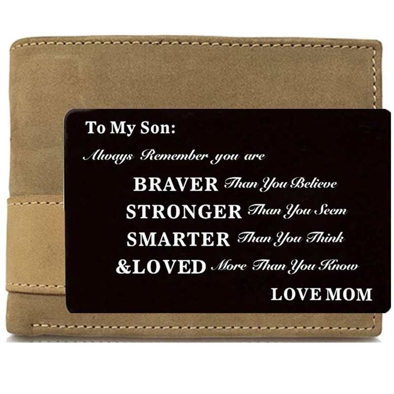 Engraved With Encourages Discourse Wallet Insert Metal Card - Temu New ...