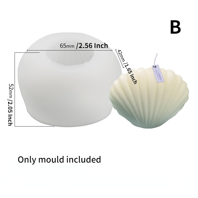 Sea Shell Silicone Mould Conch Mold Candles Soap Resin Clay - Temu