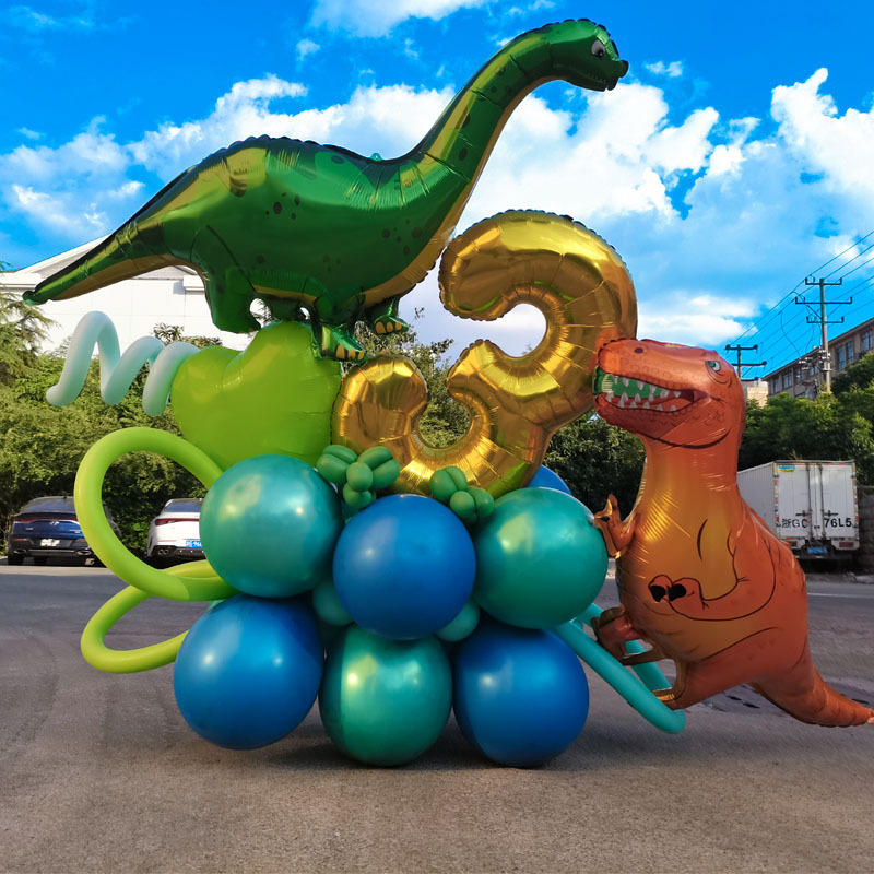 Metallic Balloon Dinosaur Balloon Cute Cartoon Aluminum Film - Temu