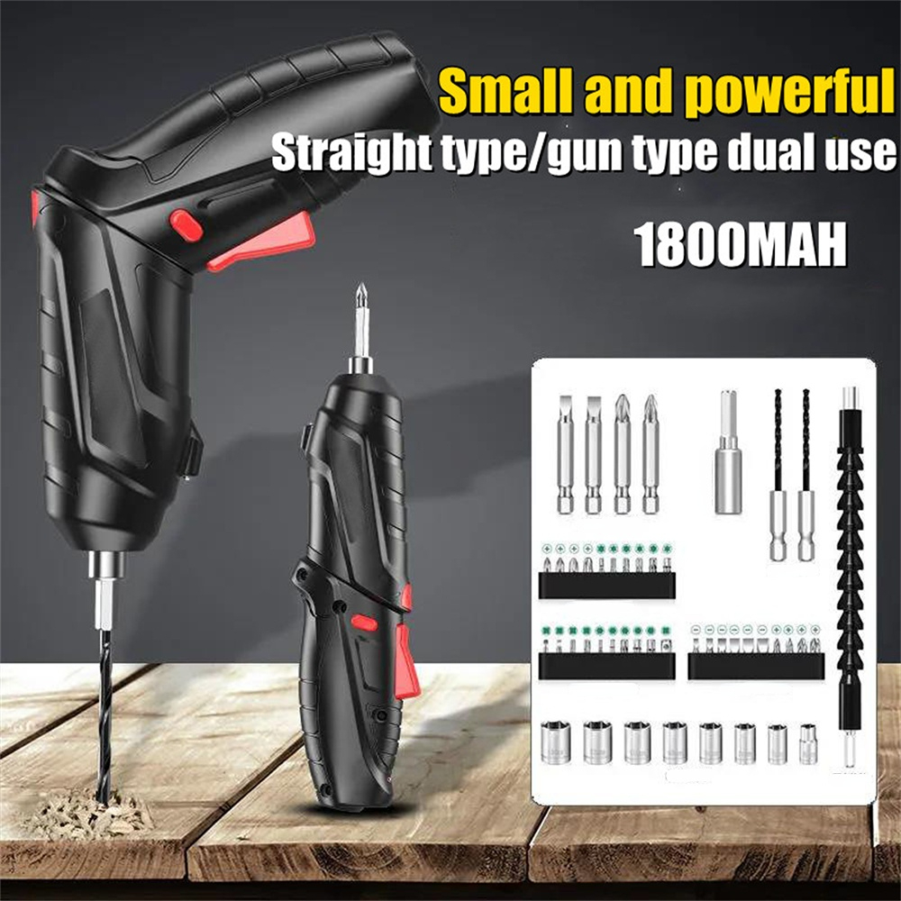 Electric Screwdriver Battery Rechargeable Cordless Screwdriver Powerful ...