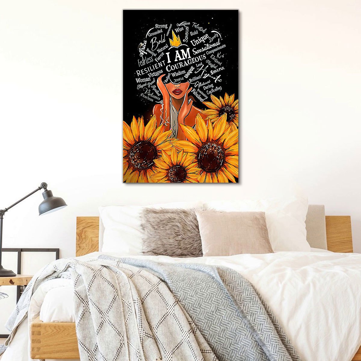 Queen Sunflowers Canvas Painting Posters Prints Wall Art - Temu Australia