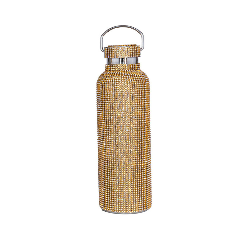 1pc 350 500 750ml New Diy Diamond Thermal Bottle 304 Stainless Steel ...