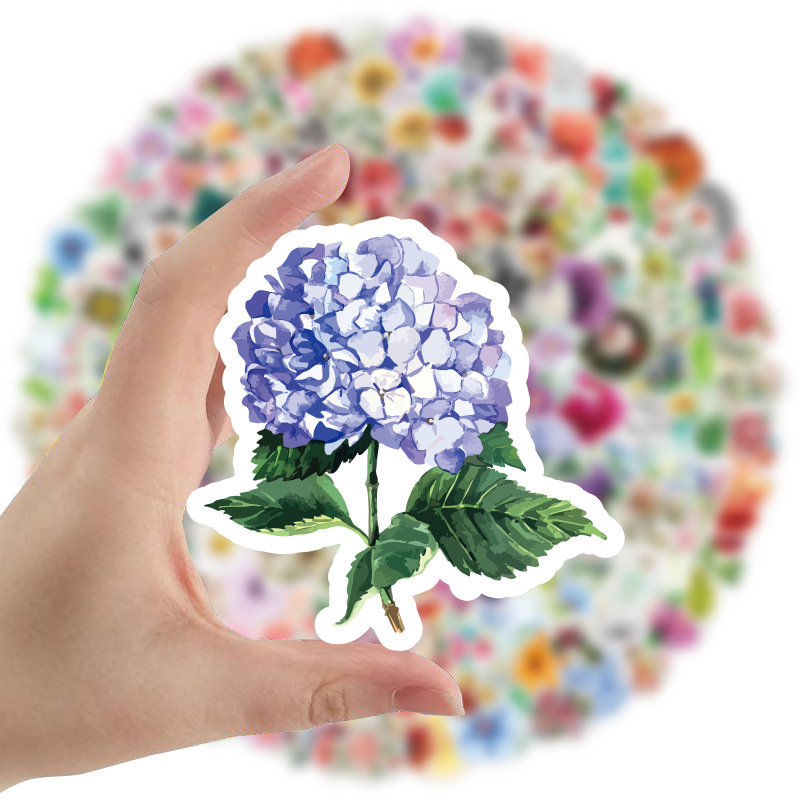 Diy ' Flowers' Theme Waterproof Stickers - Temu