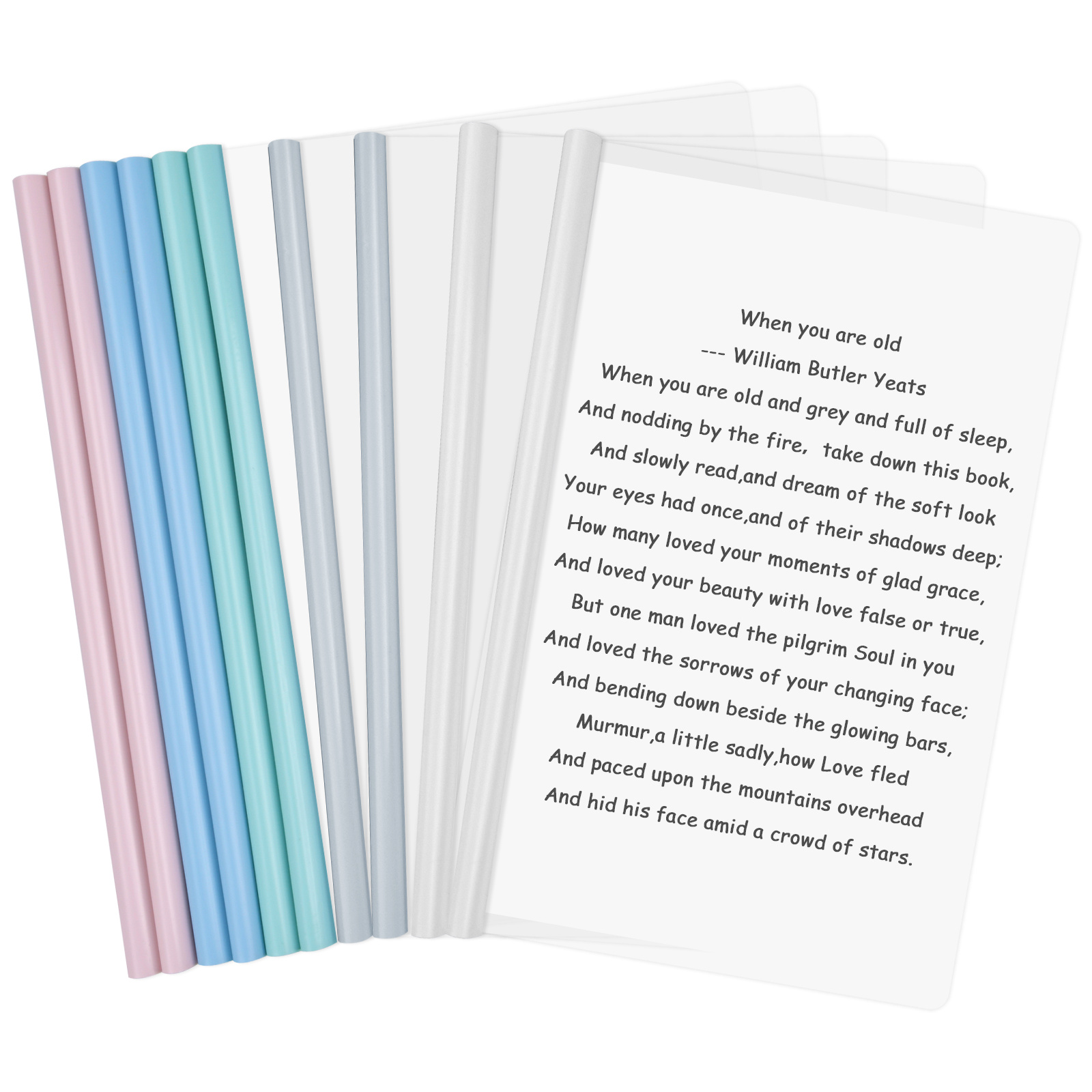 A4 Documents Files Report Covers Sliding Bar Clear Sliding - Temu Germany