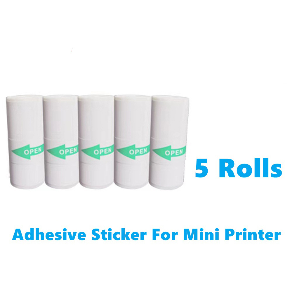 Mini Printer Paper Width Color White Continuous Paper Self - Temu
