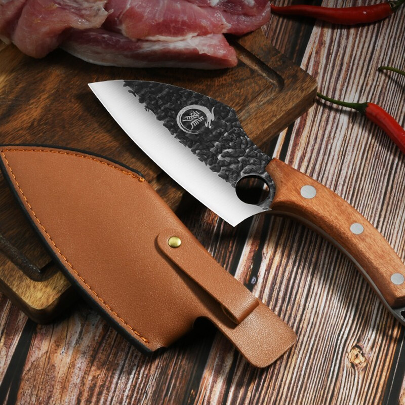 Stainless Steel Forged Kitchen Knife Sharp Cutting Chopper Knife ...