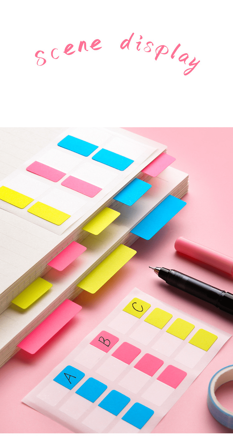 Index Sticker Writable Sticky Notes Small Strip Label - Temu