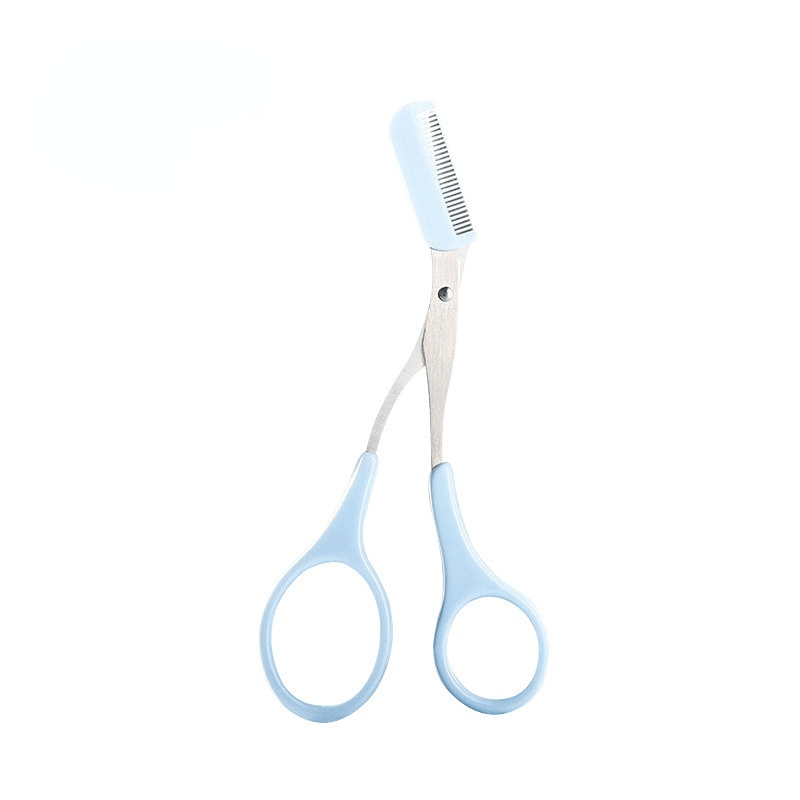 Eyebrow Scissors Comb Stainless Steel Eyebrow Trimming - Temu
