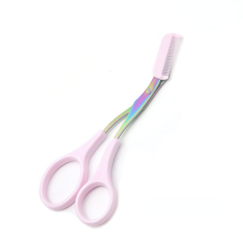 Eyebrow Scissors Comb Stainless Steel Eyebrow Trimming - Temu