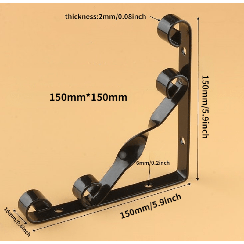 Iron Triangle Bracket Wall Partition Bracket Triangle - Temu