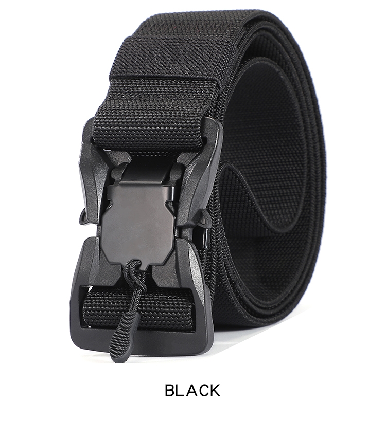 Belt Magnetic Buckle Quick Release Elastic Belt Casual Nylon Tooling ...