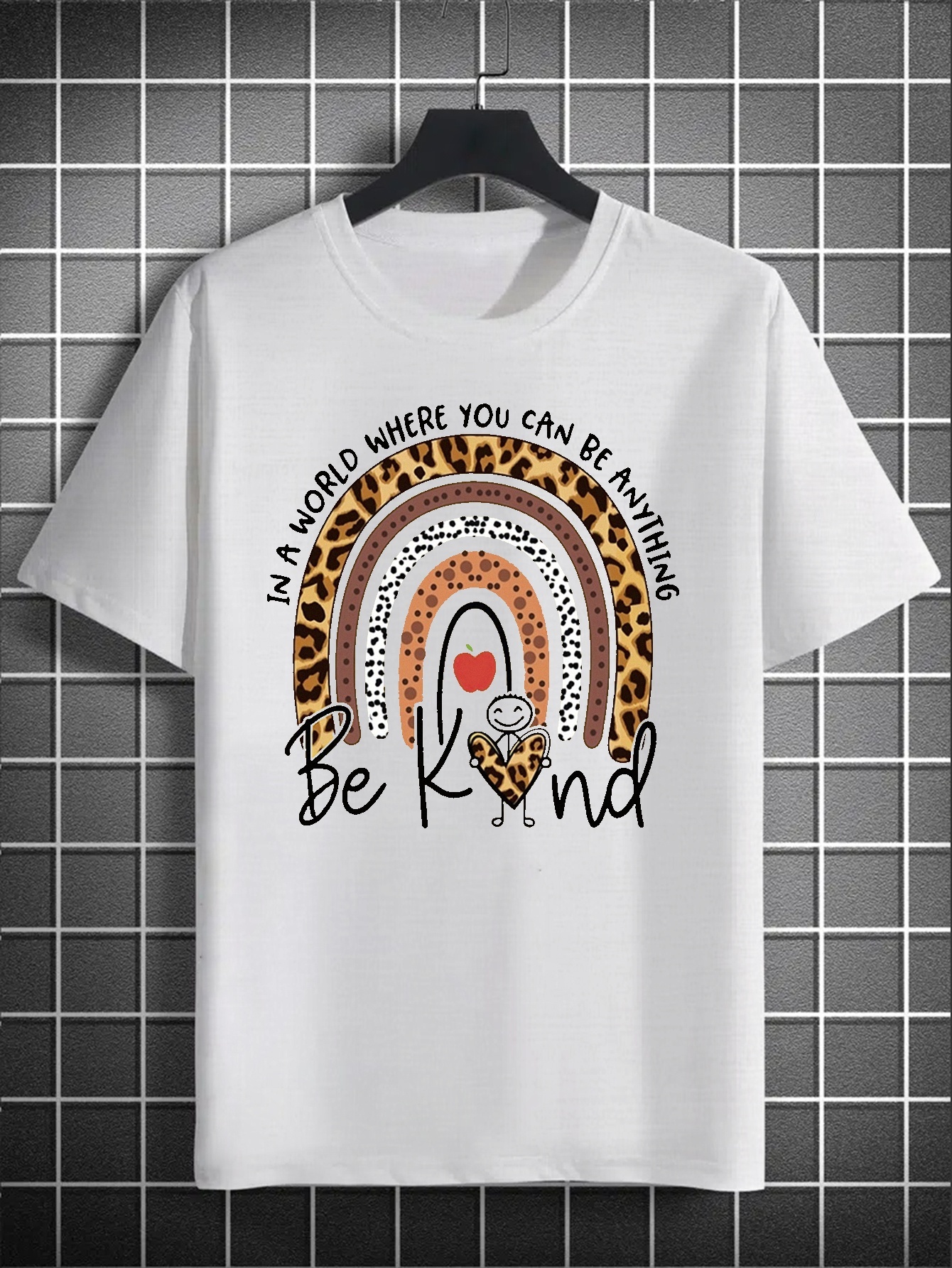 Men's " Kind" T shirts Plus Size Crew Neck Tee Oversized - Temu Australia