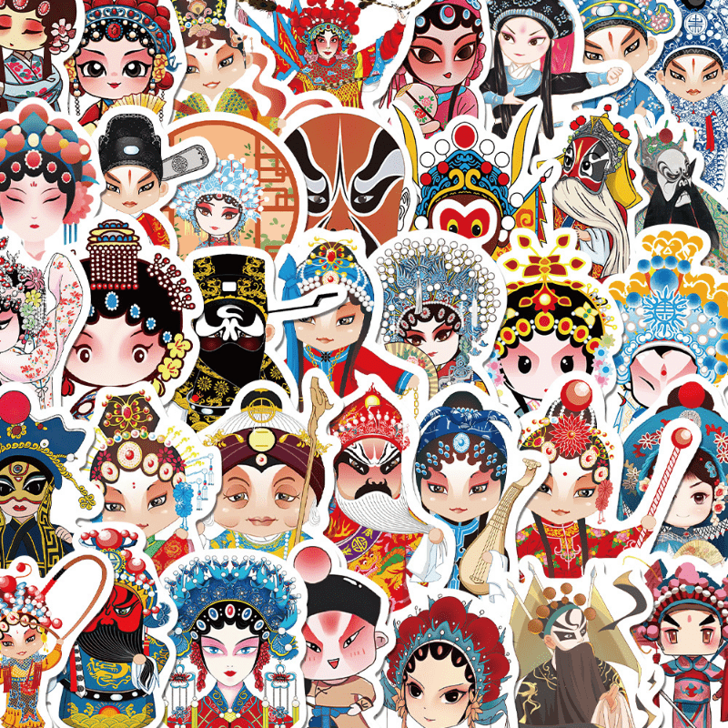 Cute Version Peking Opera Characters Facial Makeup Drama - Temu Australia