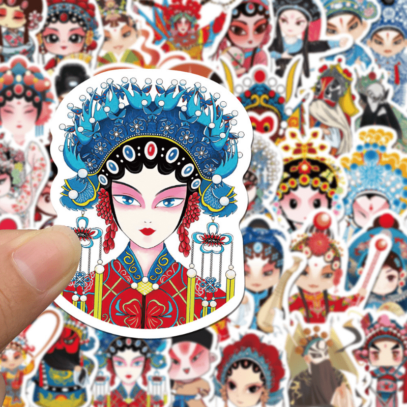 Cute Version Peking Opera Characters Facial Makeup Drama - Temu Australia
