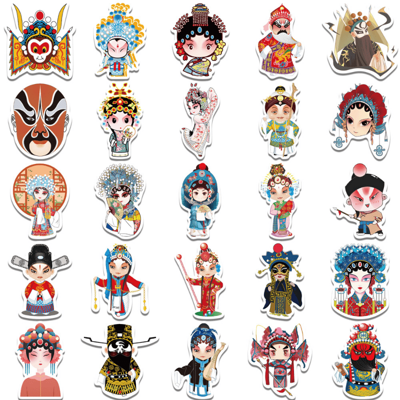 Cute Version Peking Opera Characters Facial Makeup Drama - Temu Australia
