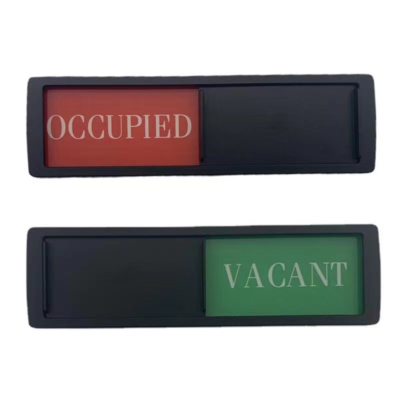 Toilet Sign Occupied Sign Office Magnetic Slider - Temu