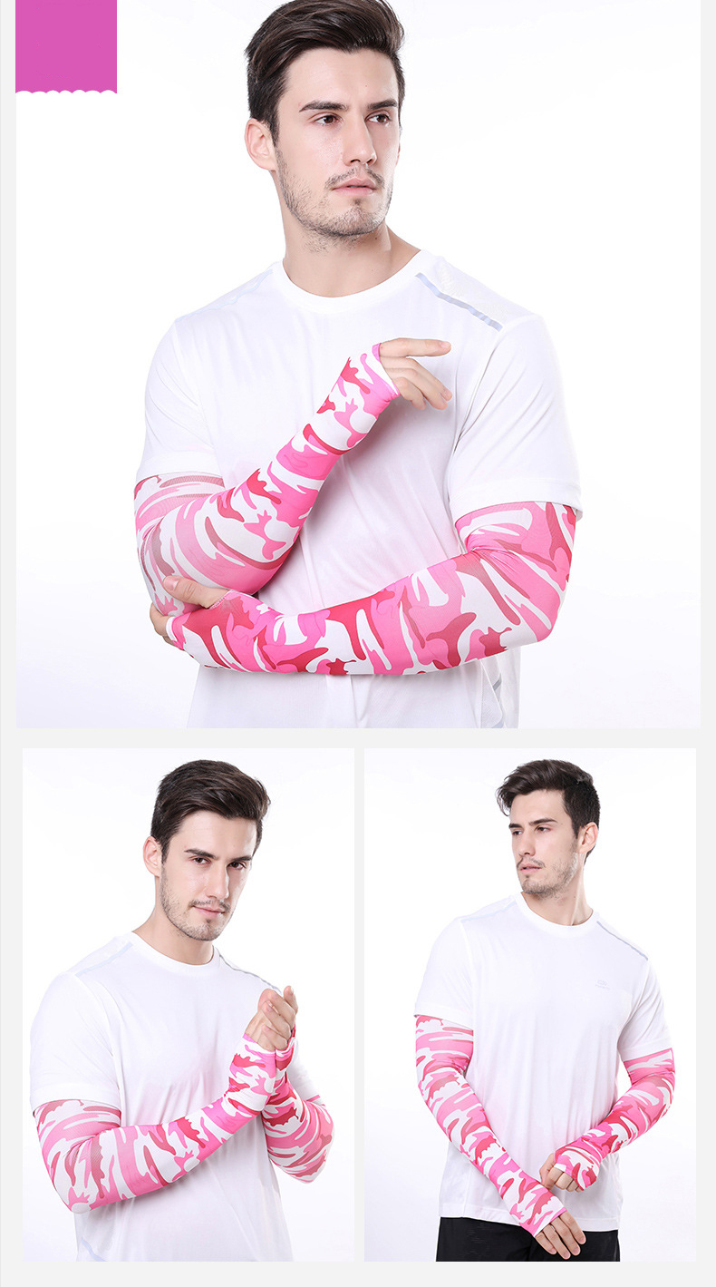 Breathable Camouflage Uv Protection Arm Sleeves Outdoor - Temu