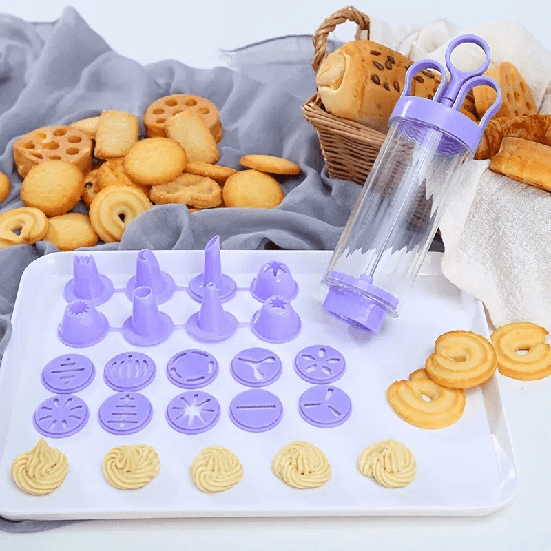 Cookie Press Clear Cookie Press Gun Kit Multifunctional Cake - Temu