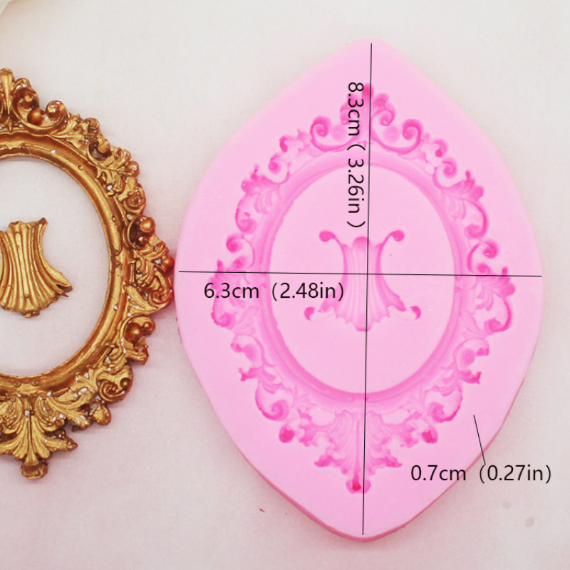Fondant Silicone Mold Embossed Border Frame Molding Cake - Temu