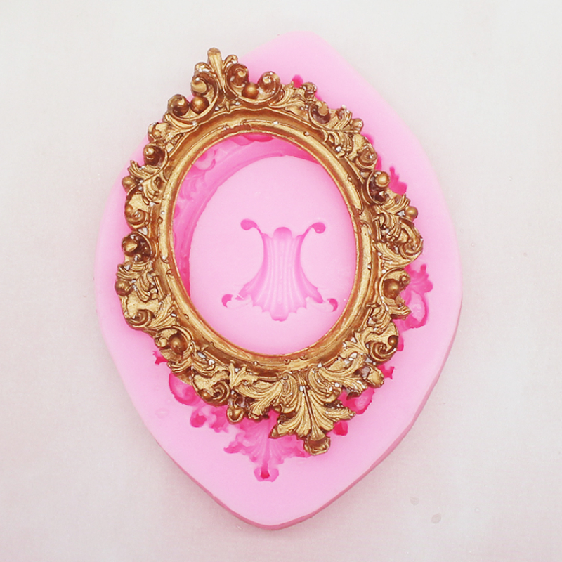 Fondant Silicone Mold Embossed Border Frame Molding Cake - Temu