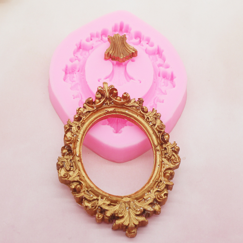 Fondant Silicone Mold Embossed Border Frame Molding Cake - Temu