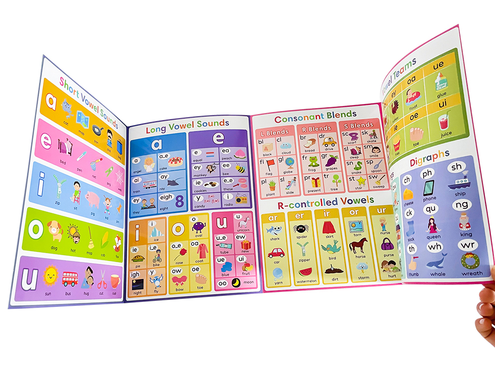 First Learning Chart: Numbers Colors Alphabet Months Phonics - Temu Canada