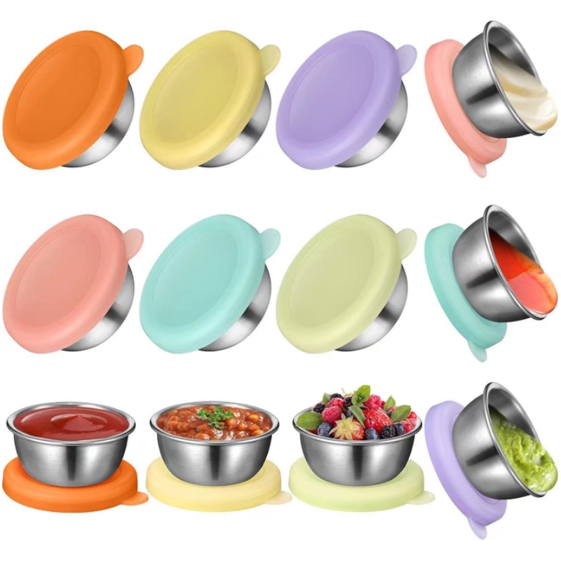 Condiment Cup Lid Salad Dressing Container Reusable Dipping - Temu ...