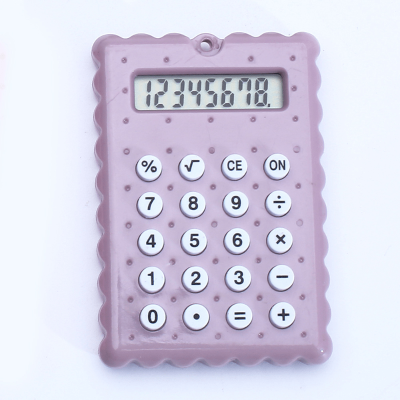 Student Cute Small Flip Portable Mini Calculator Keychain Pendant ...