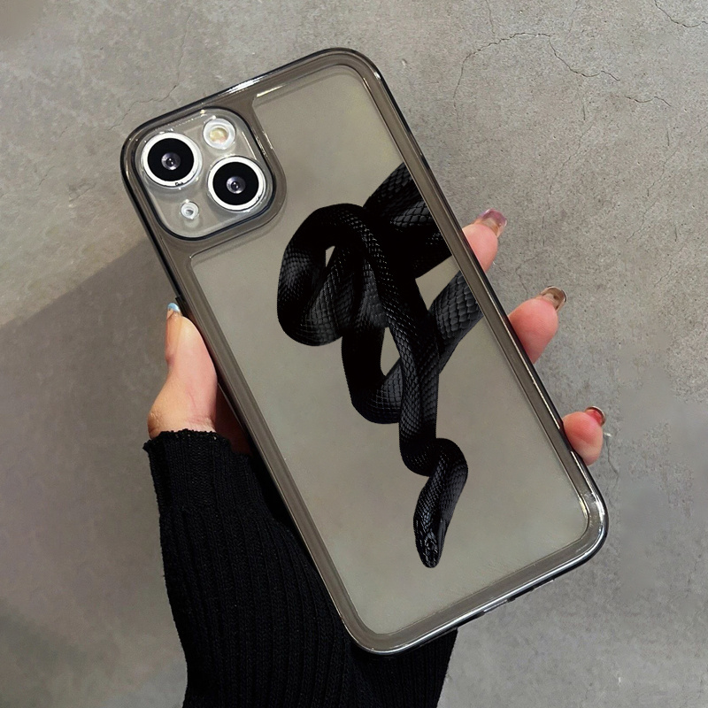Black Snakes Design Mobile Phone Case Iphone 14 13 12 - Temu Netherlands