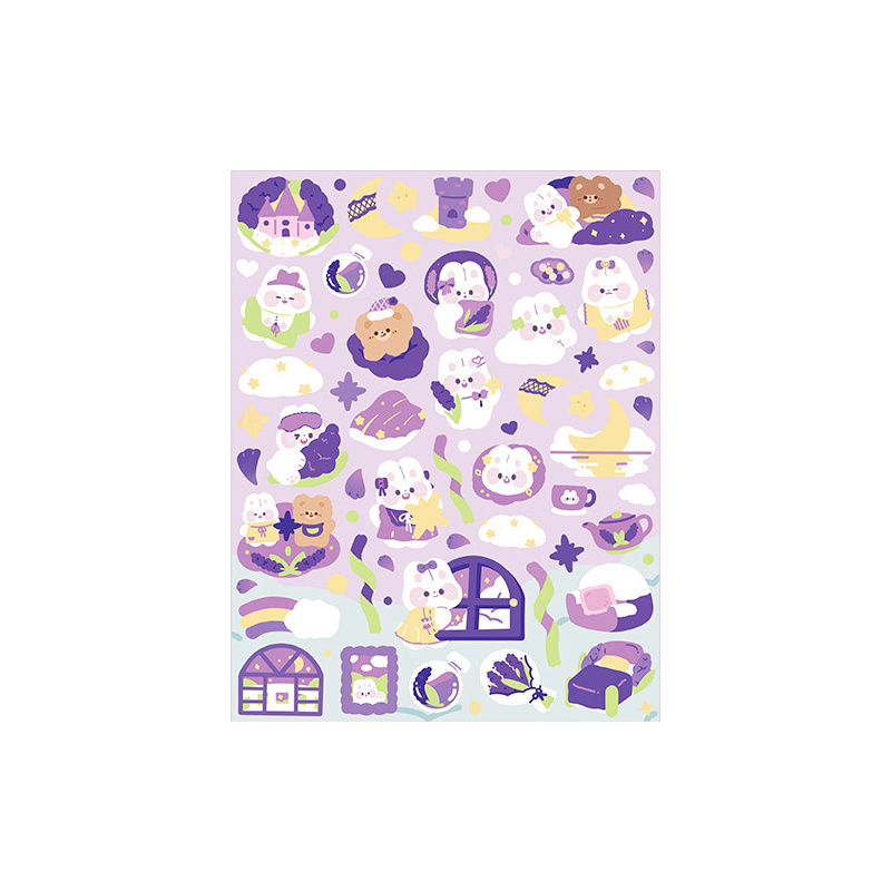 Cute Pet Guka Sticker Journal Sticker Little Rabbit Bear Waterproof ...