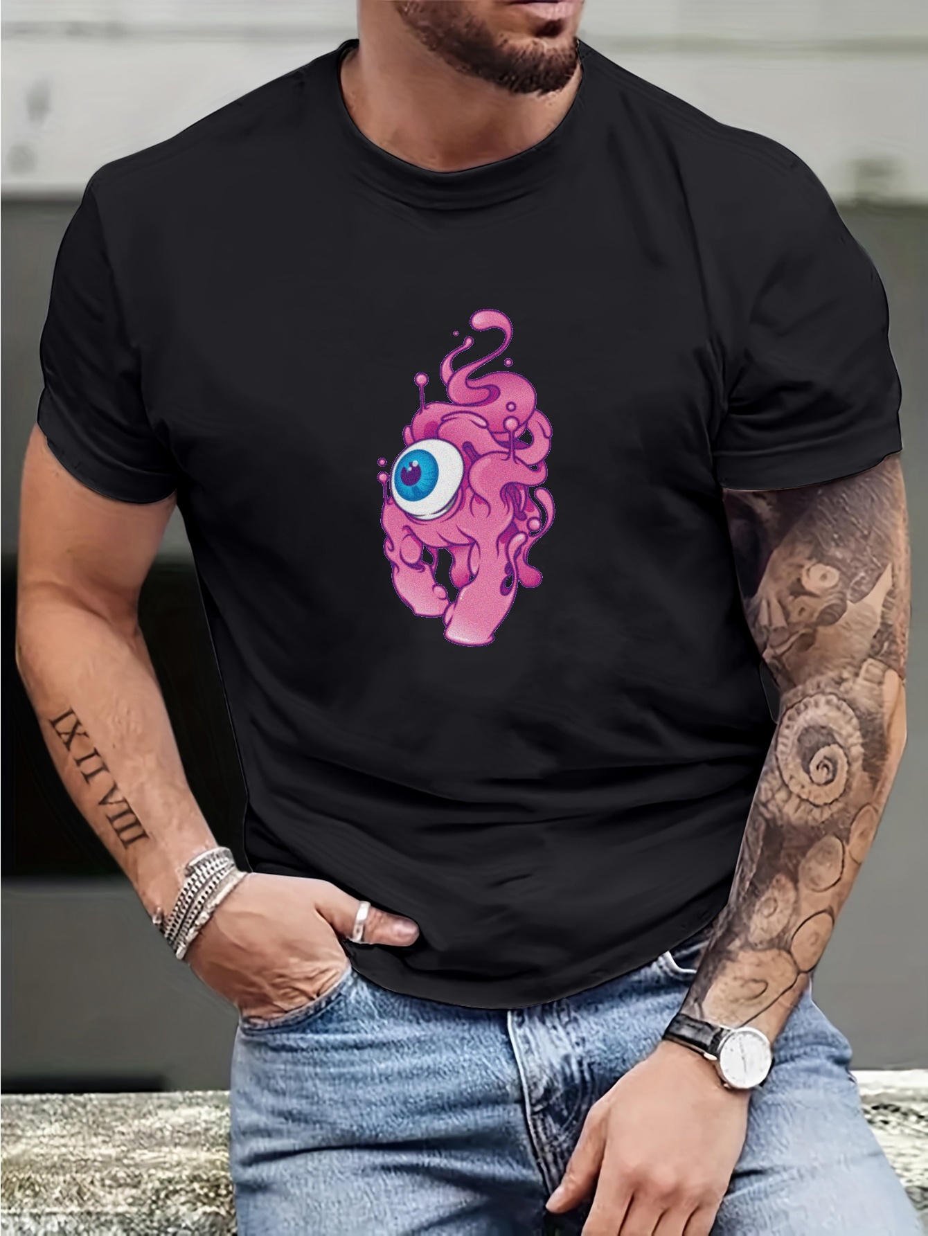 Mens Plus Size Cartoon Graphic Tees For Summer Oversized - Temu New Zealand