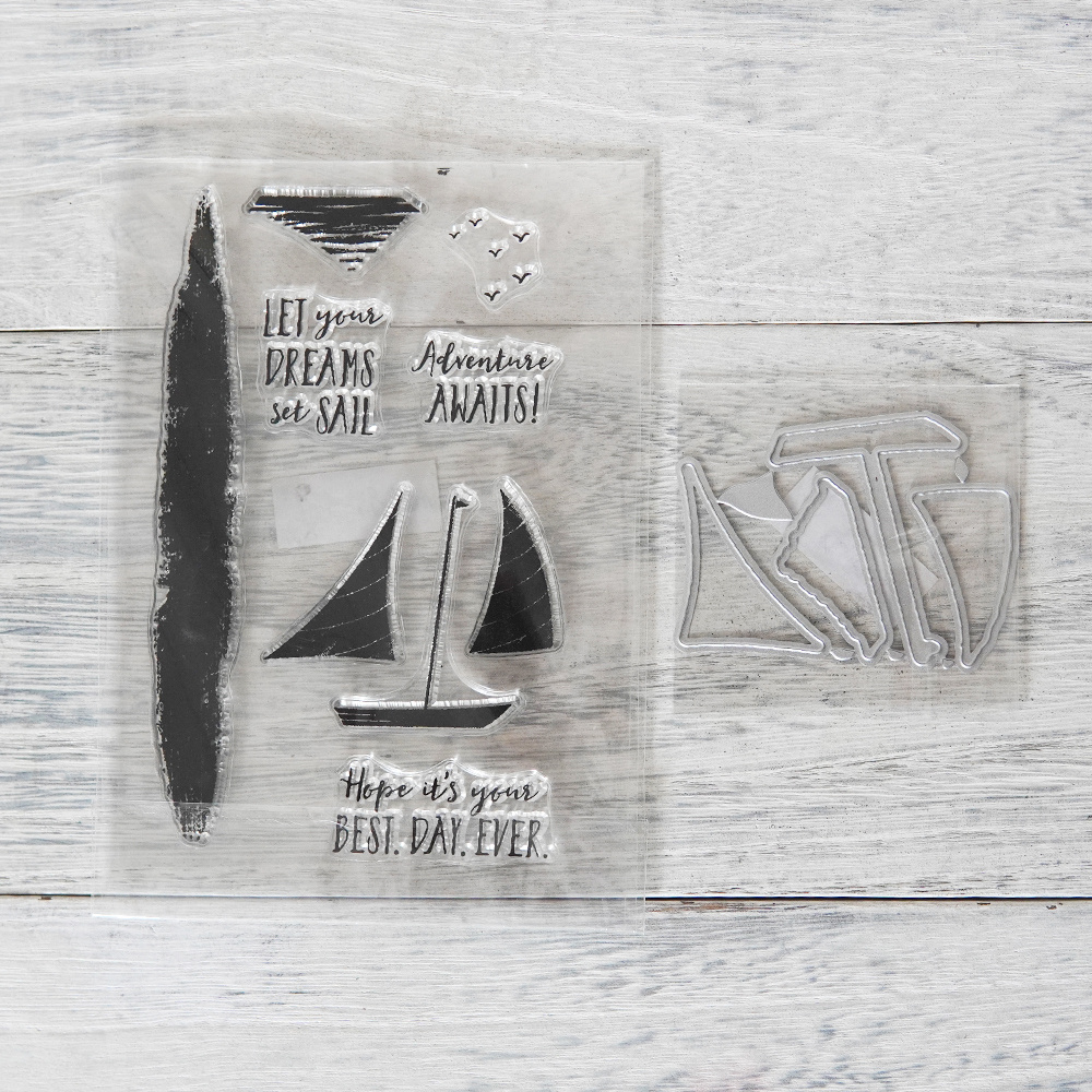 Sailboat Silicone Clear Stamps And Dies For Diy Embossed - Temu Canada